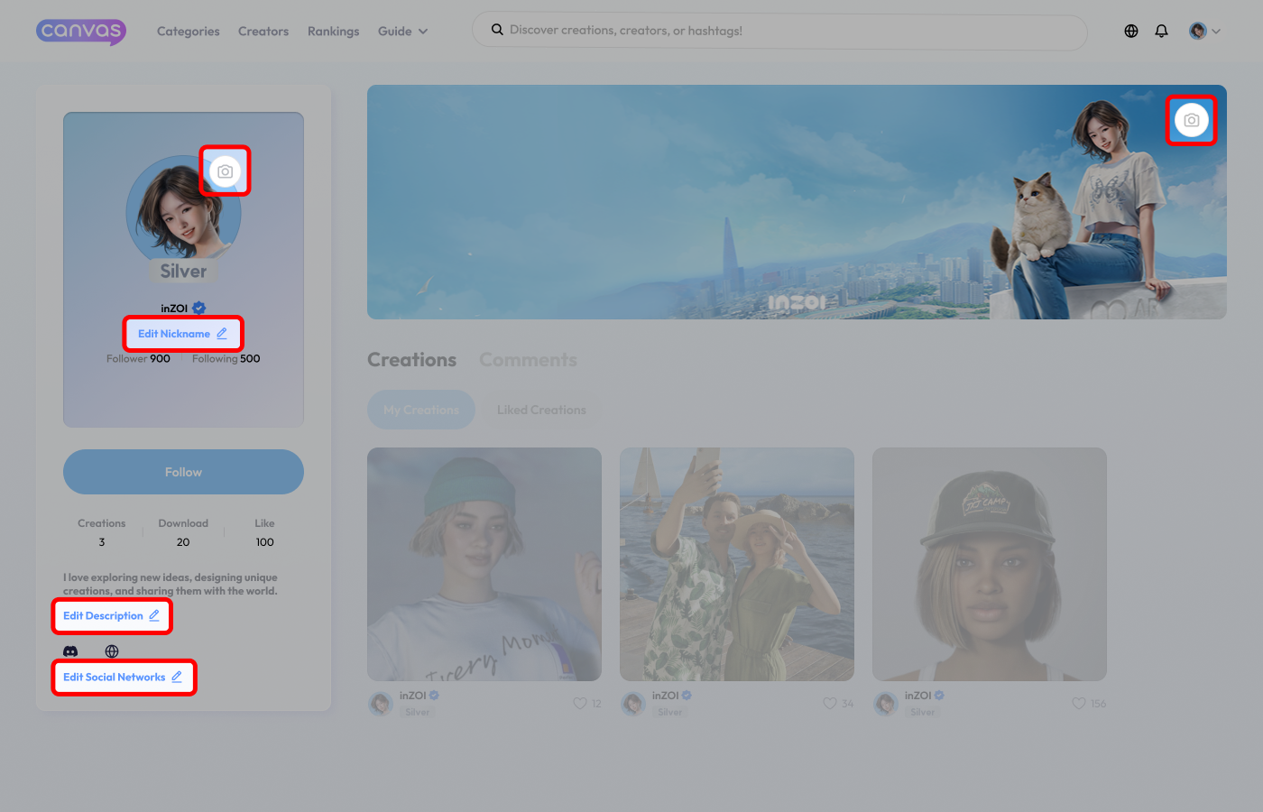 Comment puis-je modifier mon profil ? – inZOI Help Center